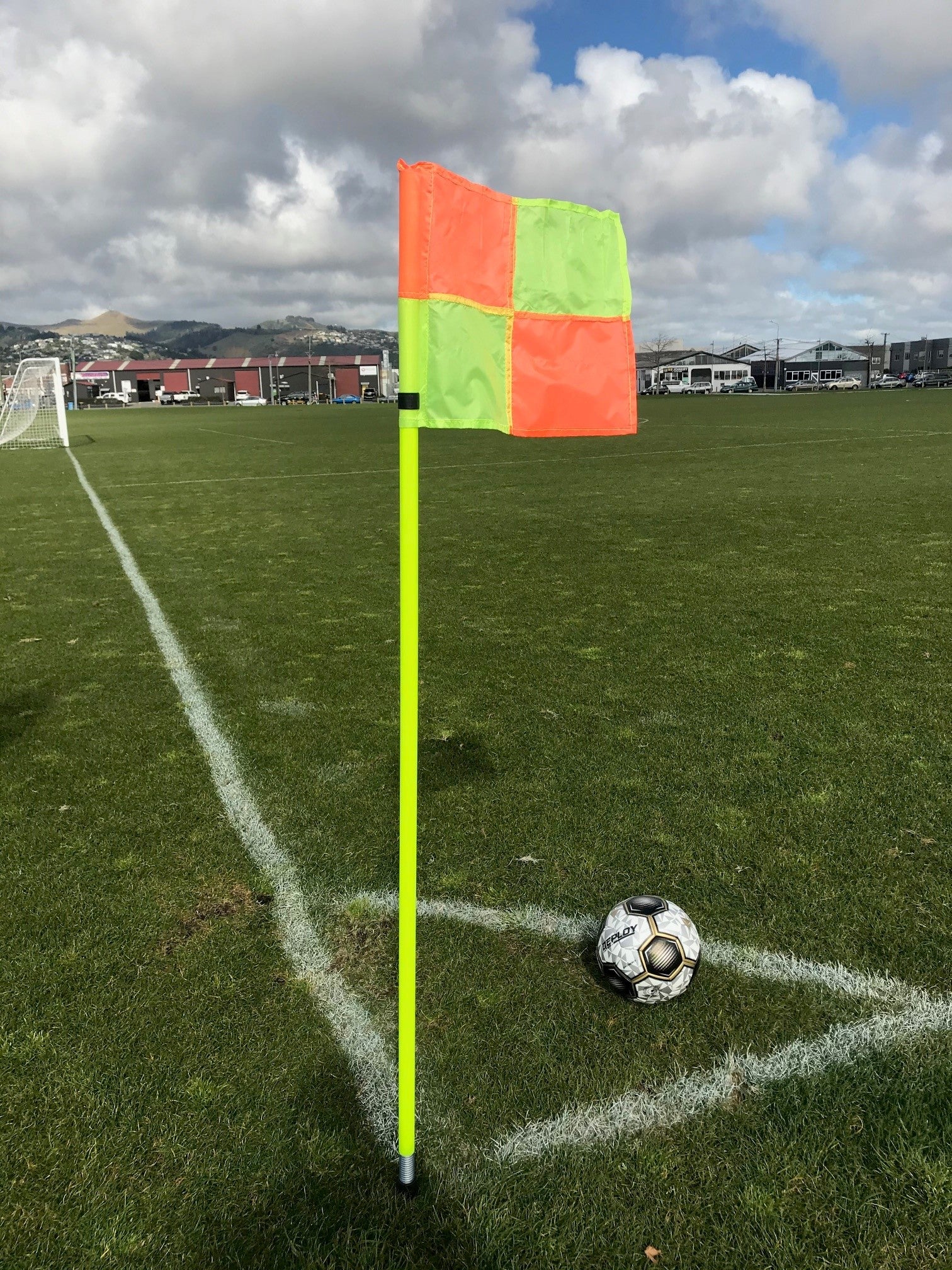 Corner Flag - Spiked base - yellow – Soccer United NZ